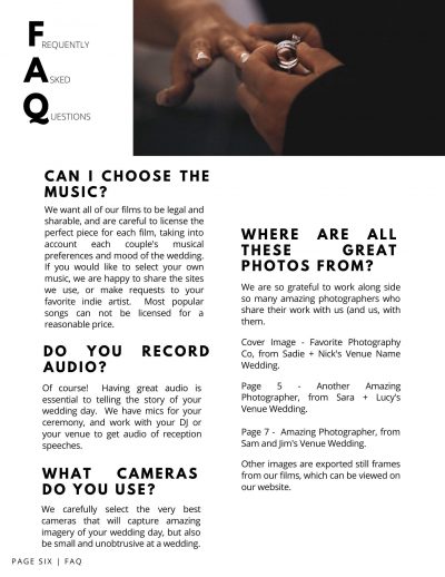 Marketing Templates for Videographers | 304 Collective